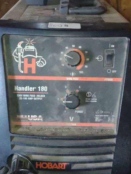 Hobart Handler 180 Wire Feed Welder - Kraft Auction Service, LLC