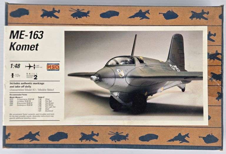1/48 Scale Testors ME-163 Komet Rocket Powered Aircraft Model Kit ...