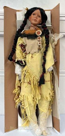 (W) Native American Porcelain Doll Goldenvale Collection - Kraft ...