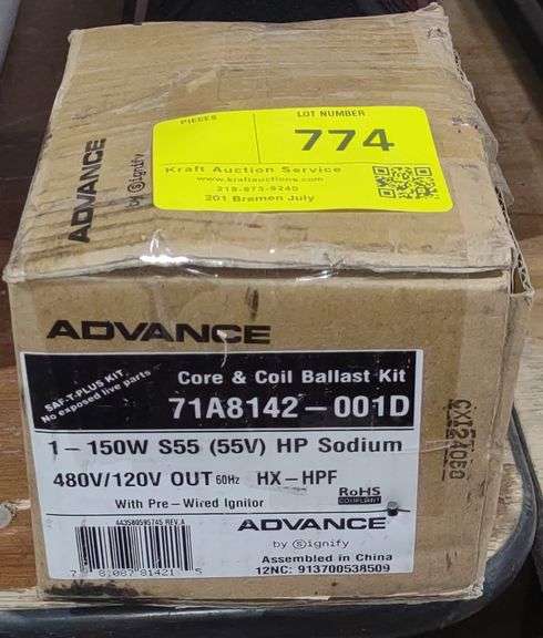 Advance Core & Coil Ballast Kit - Kraft Auction Service, LLC