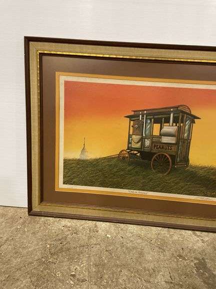 (AB) R. Bertram “Only in America” Lithograph - Kraft Auction Service, LLC