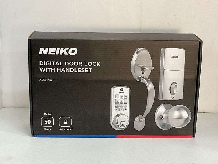 Neiko Digital Door Lock With Handle Set Model 52906A - Kraft Auction ...