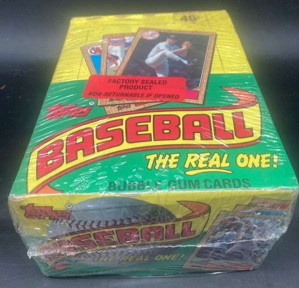 (D) (1) 1987 Topps wax box - Kraft Auction Service, LLC