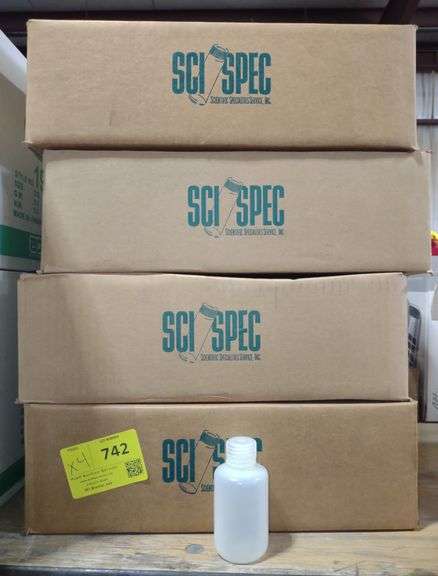SciSpec 4oz QC Premier HDPE Natural Narrow Mouth Containers - Kraft Auction Service, LLC