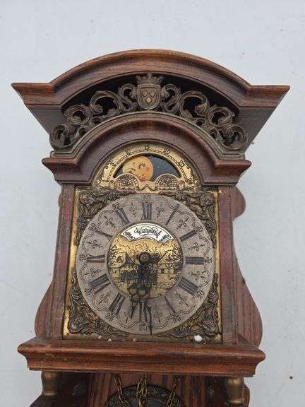 (F) Vintage Dutch Warmink Wall Clock - Kraft Auction Service, LLC