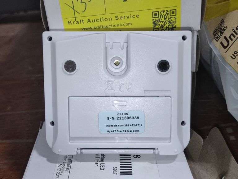 Traceable Flashing LED Big-Digit Dual Timer - Kraft Auction Service, LLC