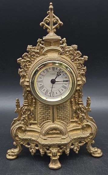 (A) Vintage Uranio Quartz Mantle Clock - Kraft Auction Service, LLC