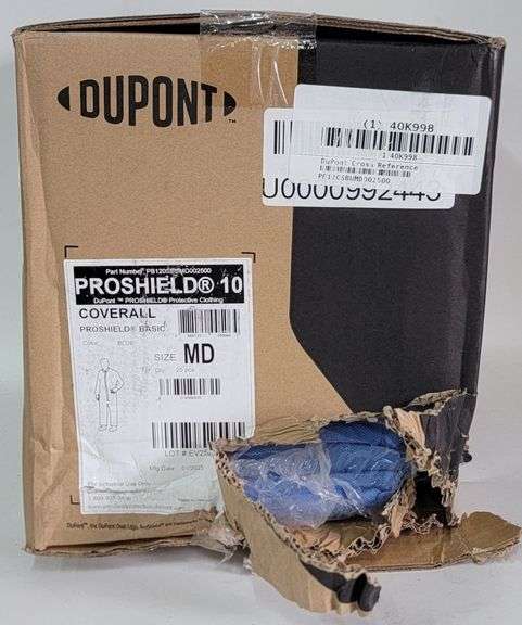 (ZZ) Dupont Proshield Coveralls - Kraft Auction Service, LLC