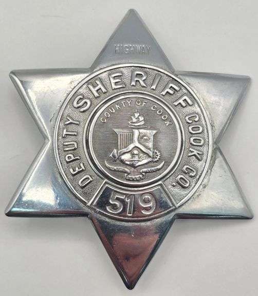 Obsolete C.H. Hanson Cook County Illinois Deputy Sheriff Highway 6 ...