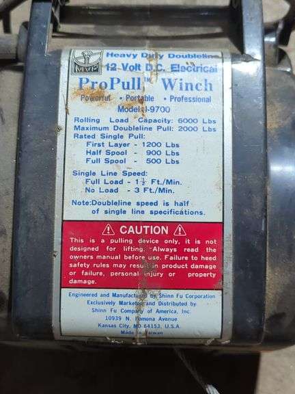 (F) Pro Pull Winch - Kraft Auction Service, LLC