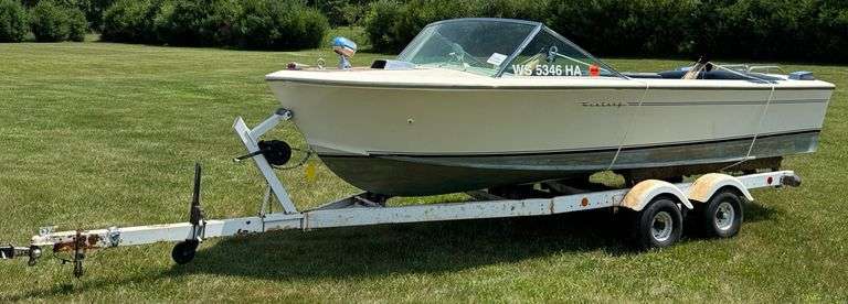 1969-70 17ft Century Resorter (No Motor) *Project Boat* w/Trailer ...
