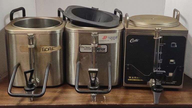 Stainless Steel Coffee Shuttle - Kraft Auction Service, LLC