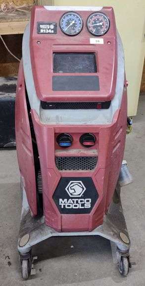 Matco Tools R134a Automatic Recovery Machine - Kraft Auction Service, LLC
