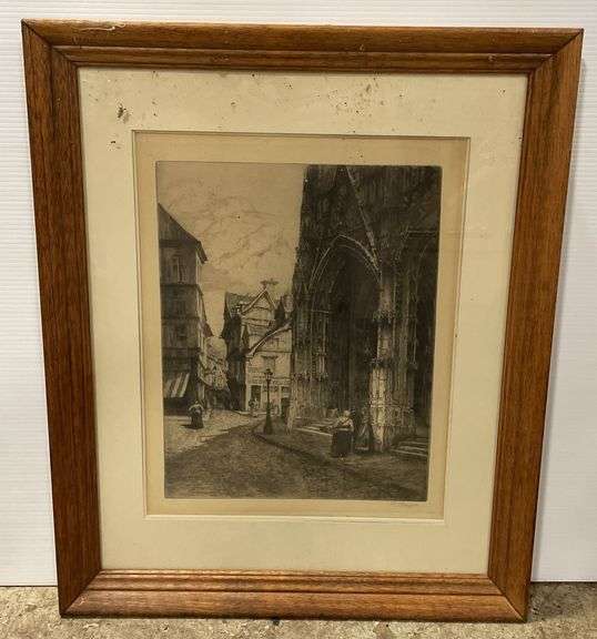 (QR) G. Hayes Artist Signed Etching - Kraft Auction Service, LLC