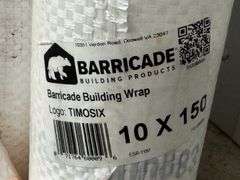 Barricade Building Wrap 10ft x 150ft Roll - Kraft Auction Service, LLC