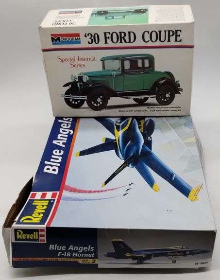 (X) Blue Angels f-18 hornet, 30 Ford coupe open model kits - Kraft ...