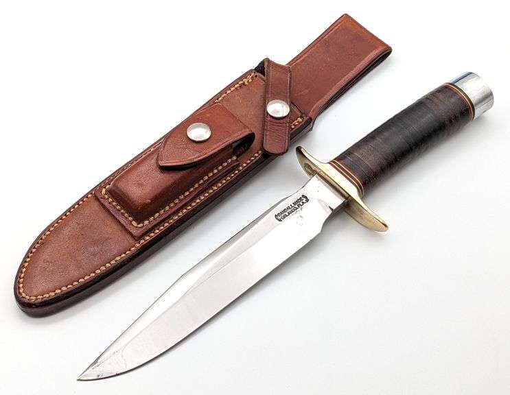 Vtg Randall Model 1 7in All Purpose Fighter w/ Rough Back Sheath ...