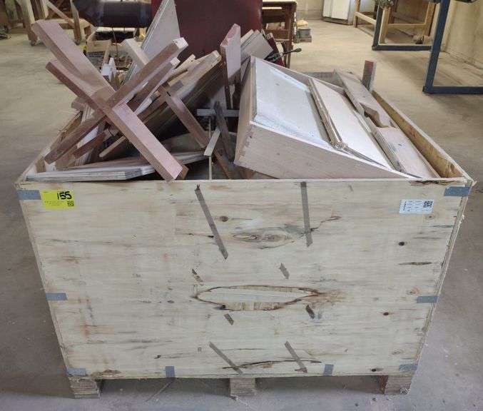 Crate Of Various Sized Scrap Wood - Kraft Auction Service, LLC