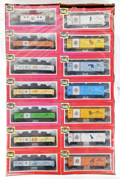 Life-Like HO Scale 1776 Commemorative State Train Cars - Kraft Auction ...