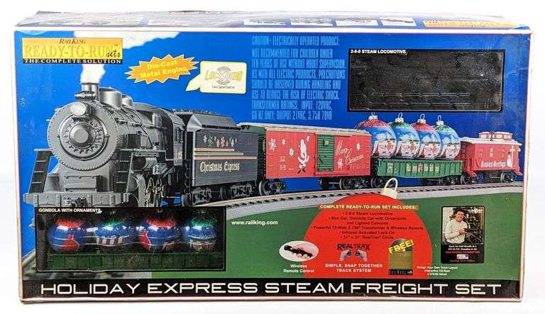 MTH RailKing Christmas Train Set (Not Complete) - Kraft Auction Service ...