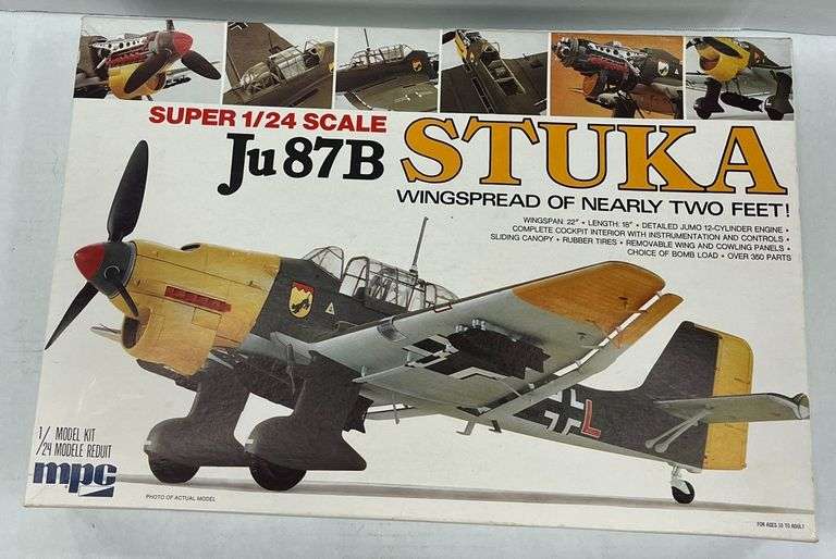 Super Scale 1:24 Ju87b Stuka Model Kit - Kraft Auction Service, LLC
