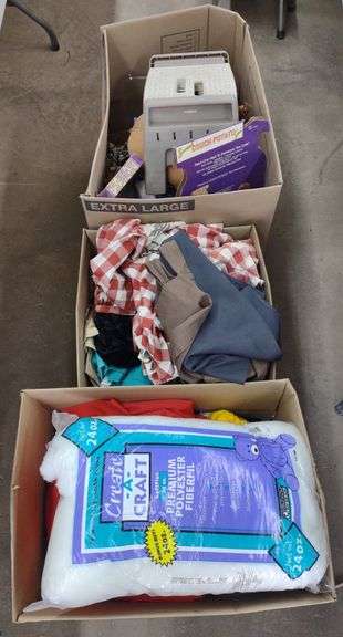 (AU) Box Lot: Sewing Notions, Children's Toys, & More - Kraft Auction ...