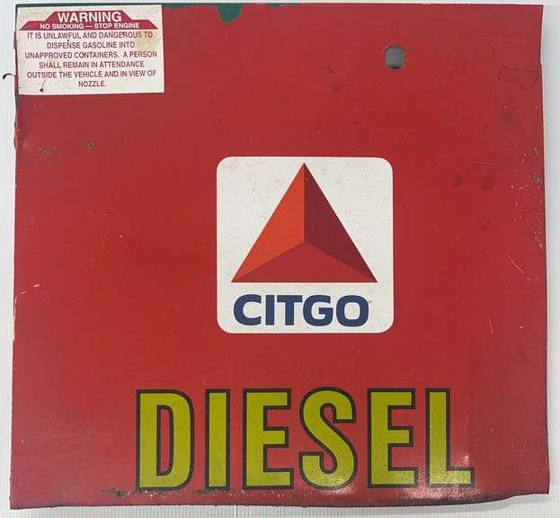 (AO) Citgo Diesel Metal Sign/Pump Front - Kraft Auction Service, LLC