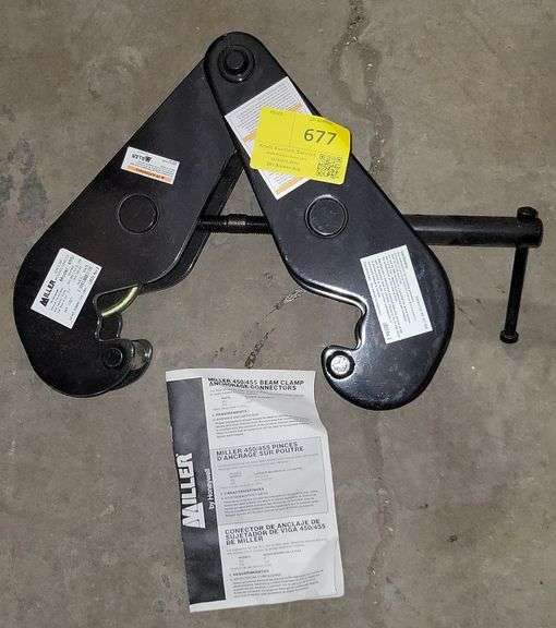 Miller 450/455 Beam Clamp Anchorage Connector - Kraft Auction Service, LLC