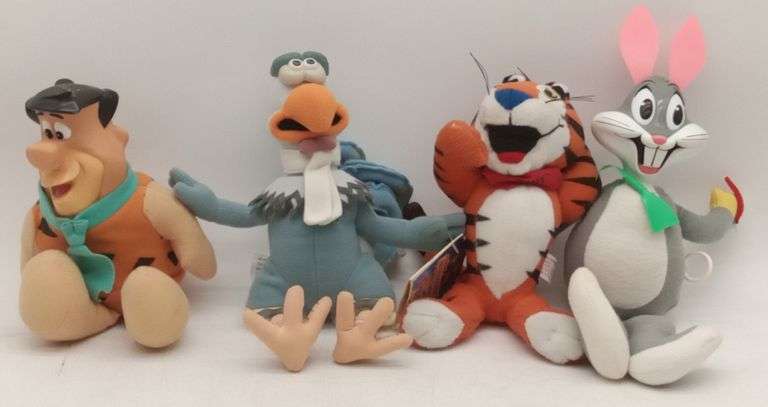 (K) Plush Toys Chicken Run Fowler,Tony Tiger, Bugs Bunny, Fred ...