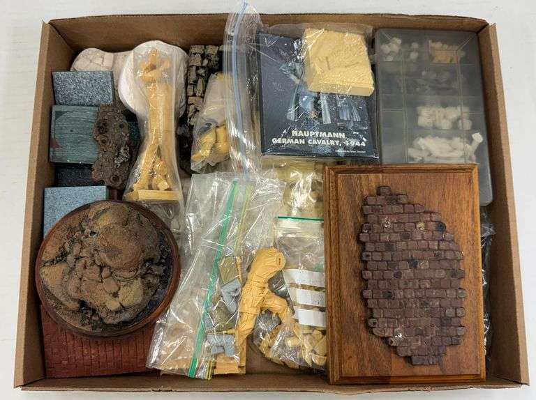 German Model Kits and Parts Incl. Hauptmann, Corporal Waffen SS ...