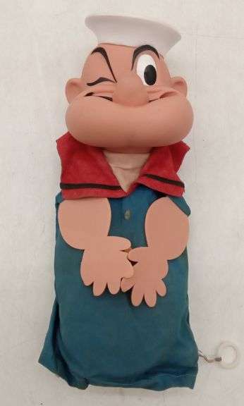 (K) Vintage Mattel Popeye The Talking Sailor Puppet - Kraft Auction ...