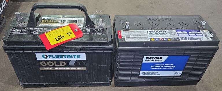Fleetrite Gold & Paccar Vehicle Batteries - Kraft Auction Service, LLC