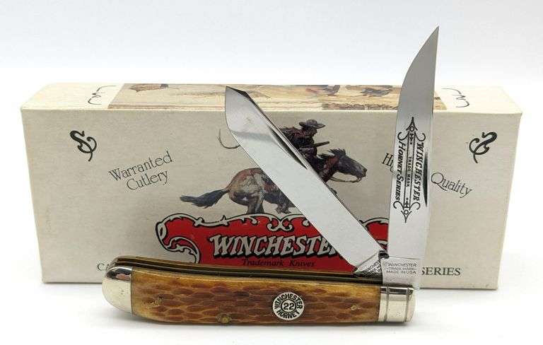 1993 Winchester Cartridge Series .22 Hornet Jig Bone Trapper 29004 1/2 ...