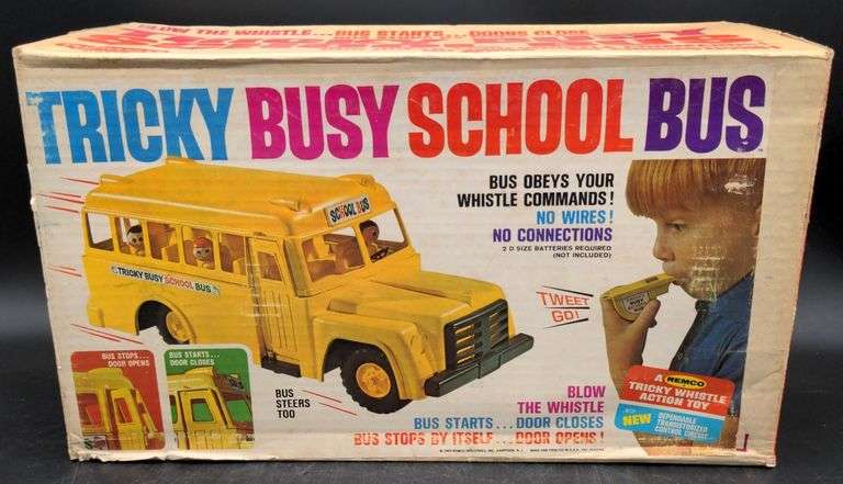 (K) Tricky Busy School Bus by Remco - Kraft Auction Service, LLC