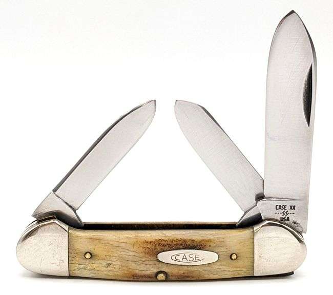 1981 Case XX Stag Canoe Knife 53131 - Kraft Auction Service, LLC