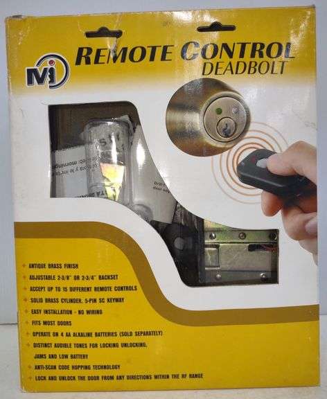 (R) Mi Locks Remote Control Deadbolt - Kraft Auction Service, LLC