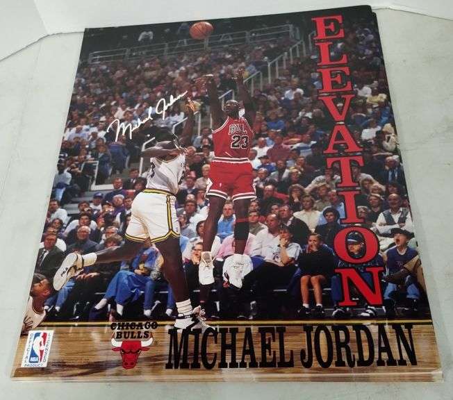 (J) Michael Jordan elevation poster 14x20 - Kraft Auction Service, LLC