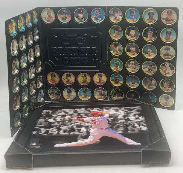 (OP) 1989 Topps baseball coin set plus photo - Kraft Auction Service, LLC