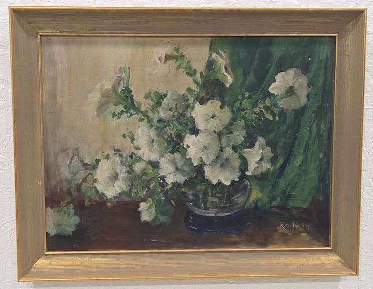 Carol Ruth Norling Floral Still Life Oil Painting On Canvas Board ...
