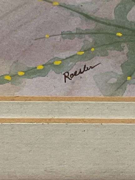 (D) Artist Signed Watercolor Beach Painting - Kraft Auction Service, LLC