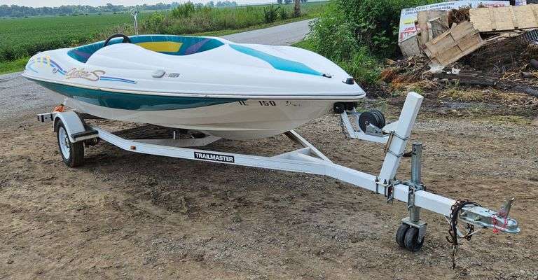 (FF) 1999 Euroline Cyclone S. Jet Boat & Trailmaster Trailer - Kraft ...
