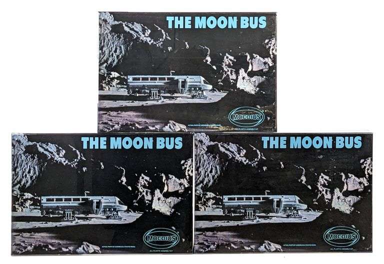 (3) Moebius Models The Moon Bus Model Kit - Sealed - Kraft Auction ...