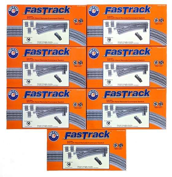 (7) Lionel Fastrack O72 Left-Hand Remote / Command Switch 6-81953 ...