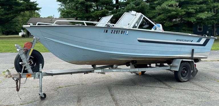 1985 16ft Starcraft Marine SS181 Runabout Boat w/1985 Magliner Trailer ...