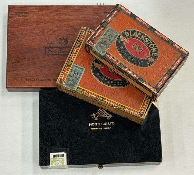 2 Vintage Blackstone Waitt & Bond Cigar Cases Kings & Bantam & Monte ...