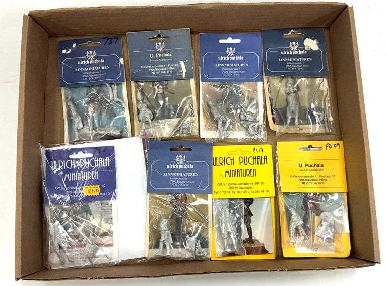 (8) Ulrich Puchala Miniature Model Figurines In Original Packaging ...
