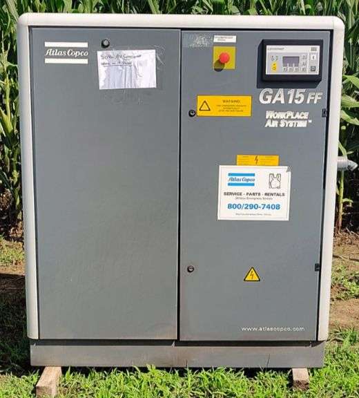 (BW) 2002 Atlas Copco Air Compressor Station - Kraft Auction Service, LLC