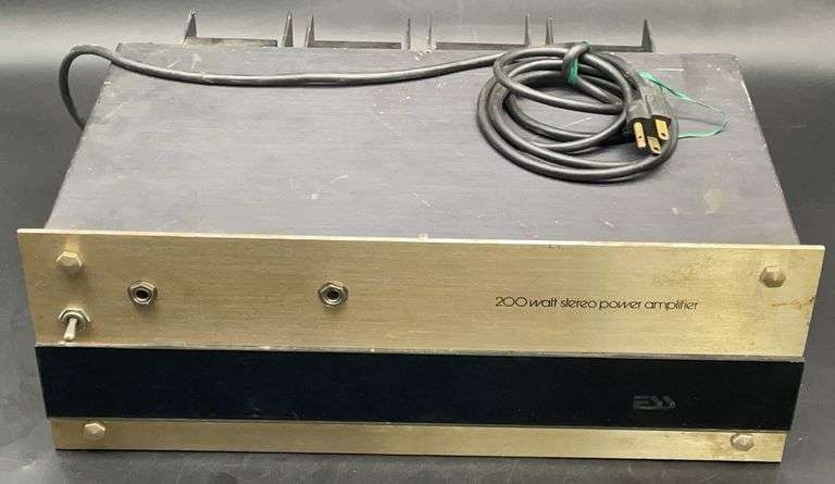 (L) ESS 200 Watt Stereo Power Amplifier - Kraft Auction Service, LLC