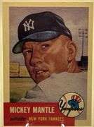 1953 Mickey Mantle Topps Rookie Baseball Trading Card Topps Archives ...