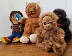 Monkey, Fox, & Mork From Ork Plushes - Kraft Auction Service, LLC